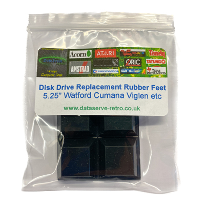 Disk Drive Replacement Rubber Feet - 5.25" Watford Cumana Viglen etc