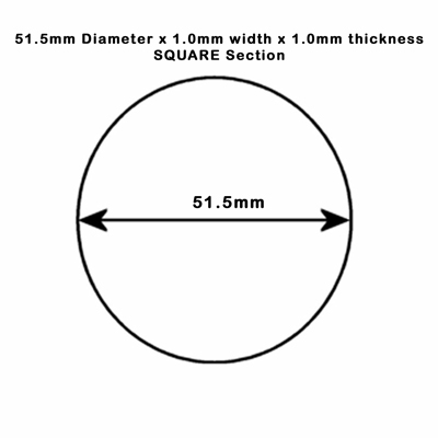 Cassette Deck / Recorder Drive Belt - SQUARE Section 62mm X 1.2mm